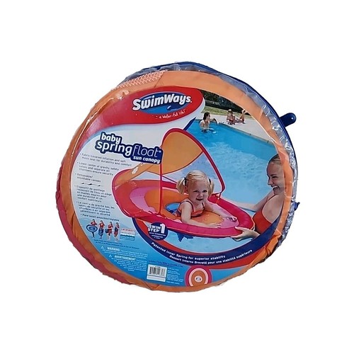 Swimways Baby Spring Float Sun Canopy 9-24 Months Step 1 Water ...