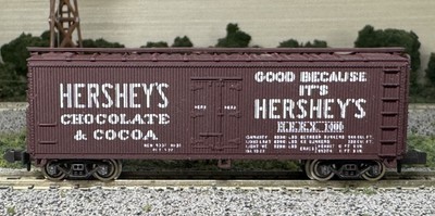 N Scale - Con-Cor/Kato 1302 Hershey's Chocolate 40' Wood Boxcar ...
