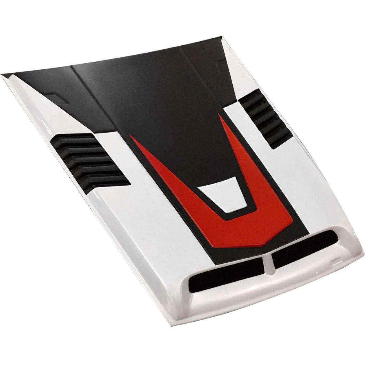 Hood Bonnet Cover Scoop White Red Fit ISUZU DMAX D-MAX Holden PICKUP ...