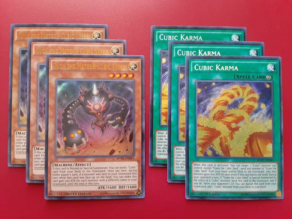 Yugioh Cubic Deck 45 Card SECRET RARE Karma Complte Budget Tournament ...