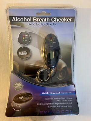 Protocol Alcohol Breath Checker - Blood Alcohol Detector Breathalyzer ...