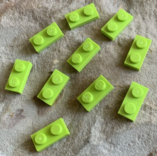 Lego Lime Green 1x2 Plate Brick. #3023 Lime Green. 10 Total Pieces | eBay