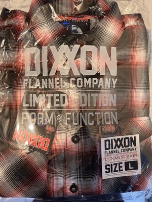 BNIB Dixxon Long Sleeve Button Down Flannel Lunar Strain Men's Size ...