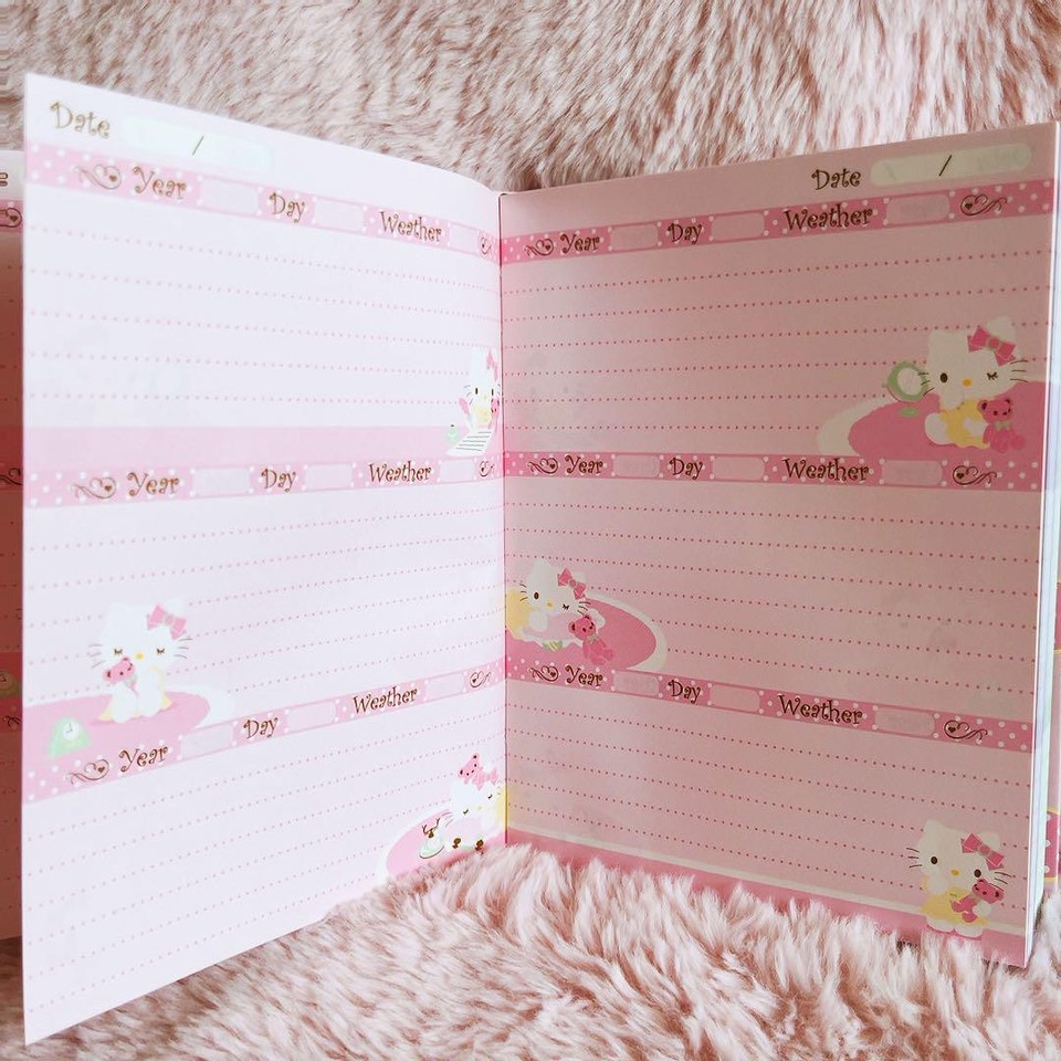 Rare Hello Kitty Sannen Diary Notepad 2007 Sanrio Retro | eBay