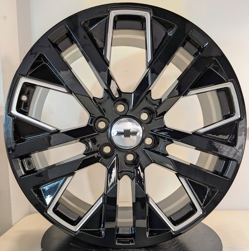 26 Black Rims fit Chevrolet Suburban Chevy Silverado RST Tahoe Wheels ...