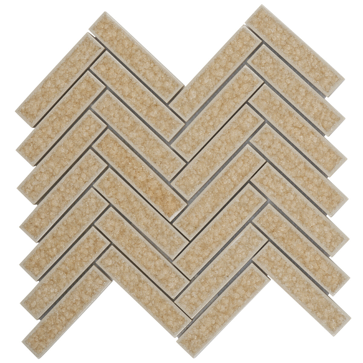 Cream Glass Mosaic Tile Backsplash