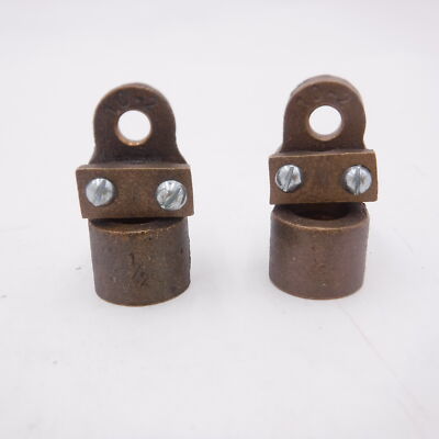 2 Pack 1/2" Bronze Threaded Conduit Grounding Hub NPNB-HC-50 | eBay