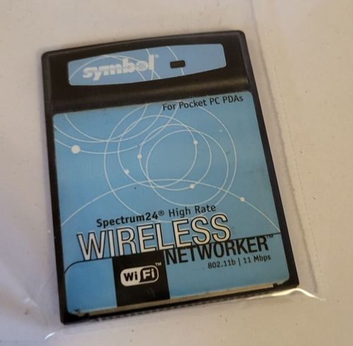 Pocket PC Symbol 802.11B wi-fi Wireless LAN CF CompactFlash Card 4 PDA ...