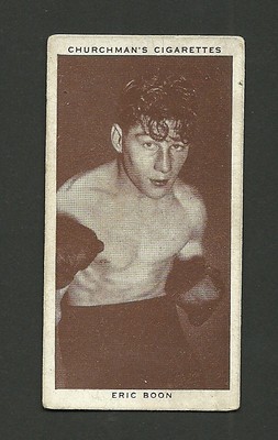 Eric Boon #5 1938 Boxing Churchmans Cigarette Tobacco Card BHOF | eBay