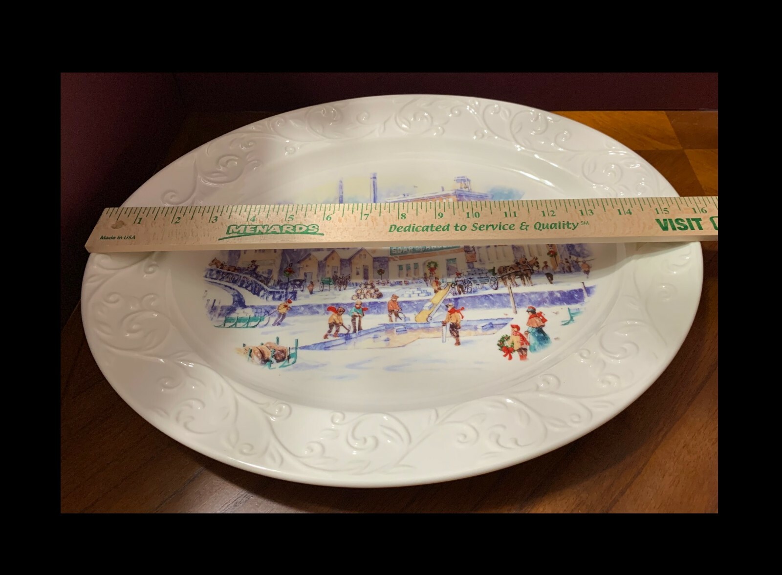 2011 PROCTER AND GAMBLE HAPPY CHRISTMAS HOLIDAYS 16" PLATTER CINCINNATI ...