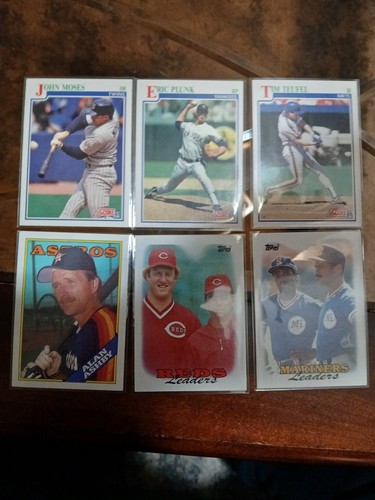 Mariners Leaders, Reds Leaders, Alan Ashby, Tim Teufel, Eric Plunk ...