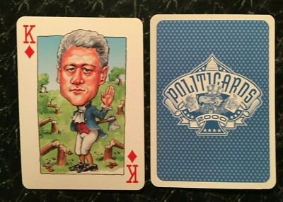 Swap Playing Card US PRESIDENT BILL CLINTON Comic Caricatures 2000 | eBay