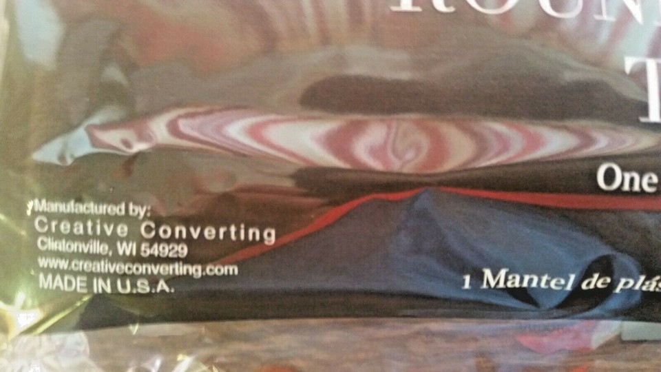 82" WHITE ROUND PAPER TISSUE/POLY LINED TABLE COVER OCTAGON SHAPE ...