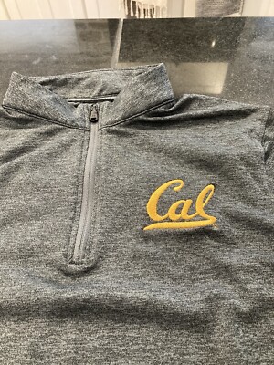 WOMENS Under Armour CAL CALIFORNIA GOLDEN BEARS 1/4 ZIP SWEATER GRAY ...