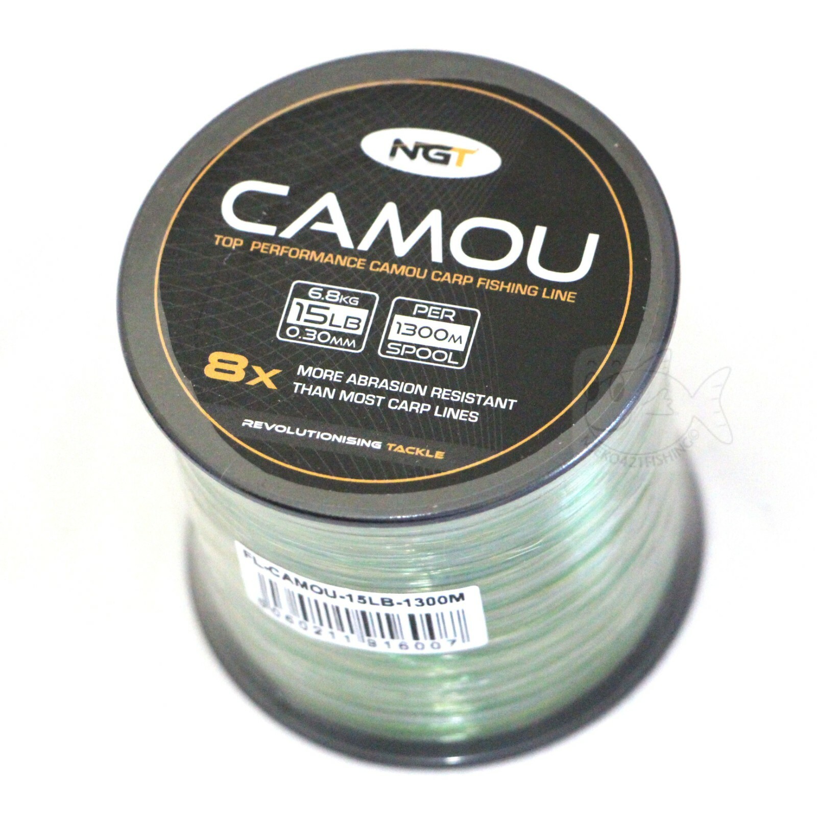 NGT Camo Fishing Line Bulk Spool Carp Fishing Line 10, 12, 15, 18 lb ...
