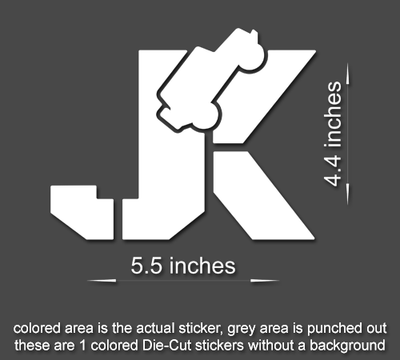JK Decal Sticker Truck Off Road 4x4 JEE Fender Hood | eBay