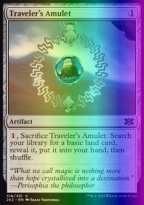 MTG Magic the Gathering Traveler's Amulet (316/603) Double Masters 2022 NM FOIL | eBay