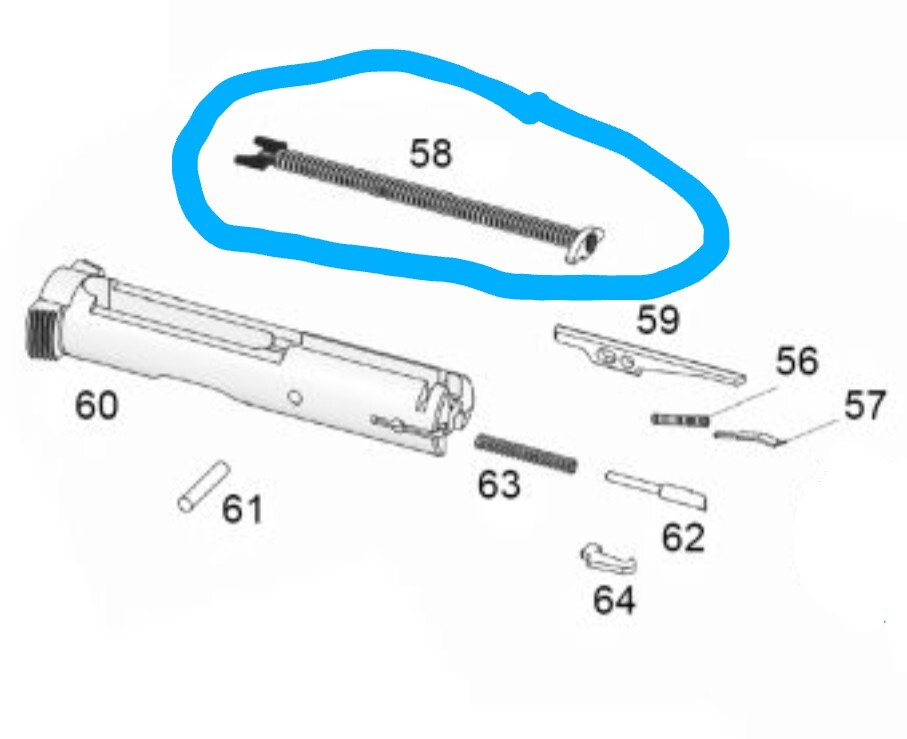 RUGER Mark IV 4 Recoil Spring Assembly fits Standard 1 2 3 22/45 LITE ...