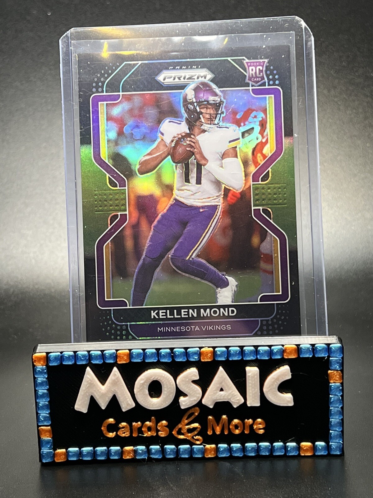 2021 RC Kellen Mond CHRONICLES PRIZM BLACK GREEN PRIZM /49 SSP ROOKIE # ...