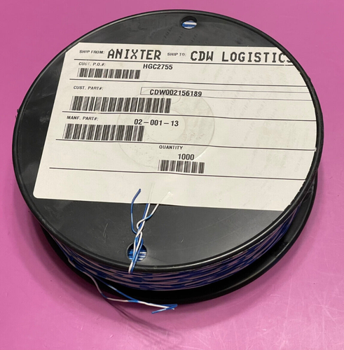 Superior Essex Blue Twisted Pair 24 AWG Copper Cable Spool Cross ...