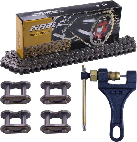 420H Motorcycle Chain+ Chain Breaker,106-Link Heavy Duty Drive 106 | eBay