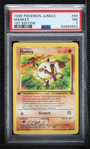 1999 Pokemon Jungle 1st Edition Mankey #55 PSA 7 0y2r | eBay