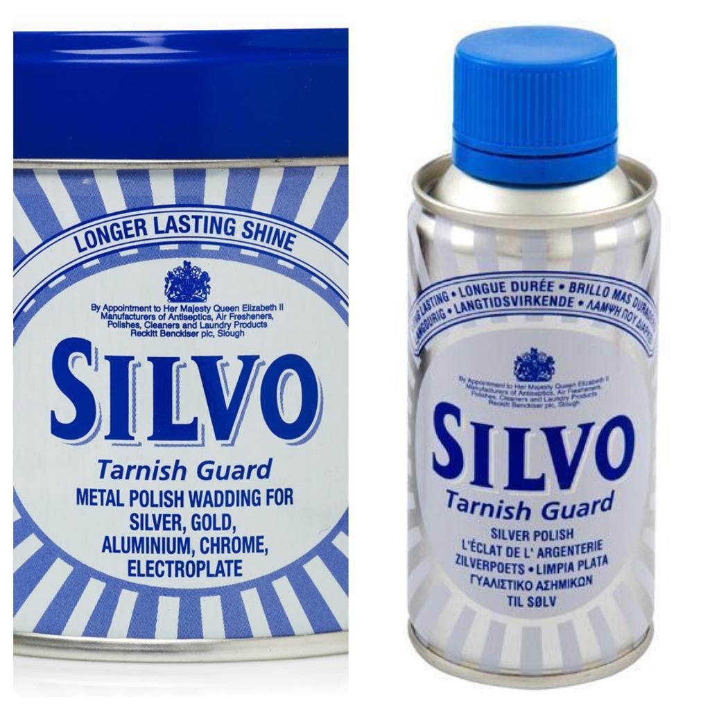 SILVO/BRASSO TARNISH GUARD METAL POLISH SILVER BRASS GOLD CHROME ...