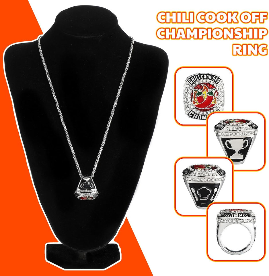 Chili Cook off Championship Trophy Ring Chain Chili Cook off Champion ...