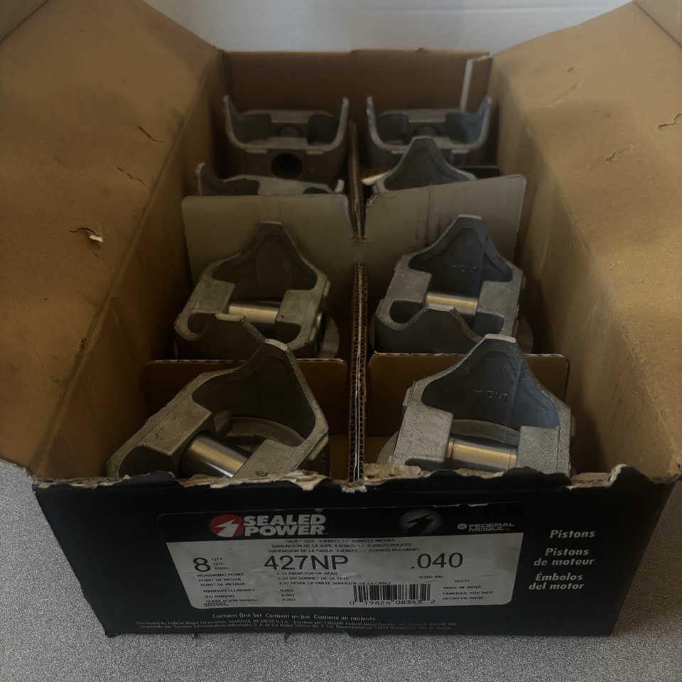 Ford 400 M Pistons Sealed Power 427np.040 Set New | eBay