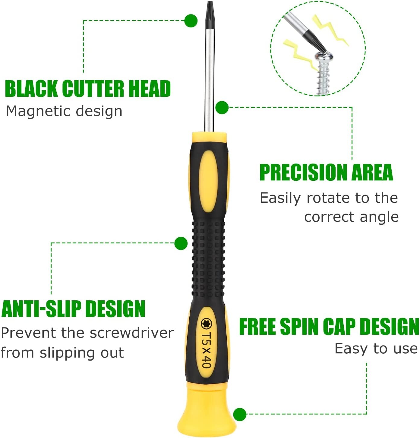 Torx T5 Screwdriver GoPro Camera lens ring for GoPro2 HD Hero 2 Dive ...