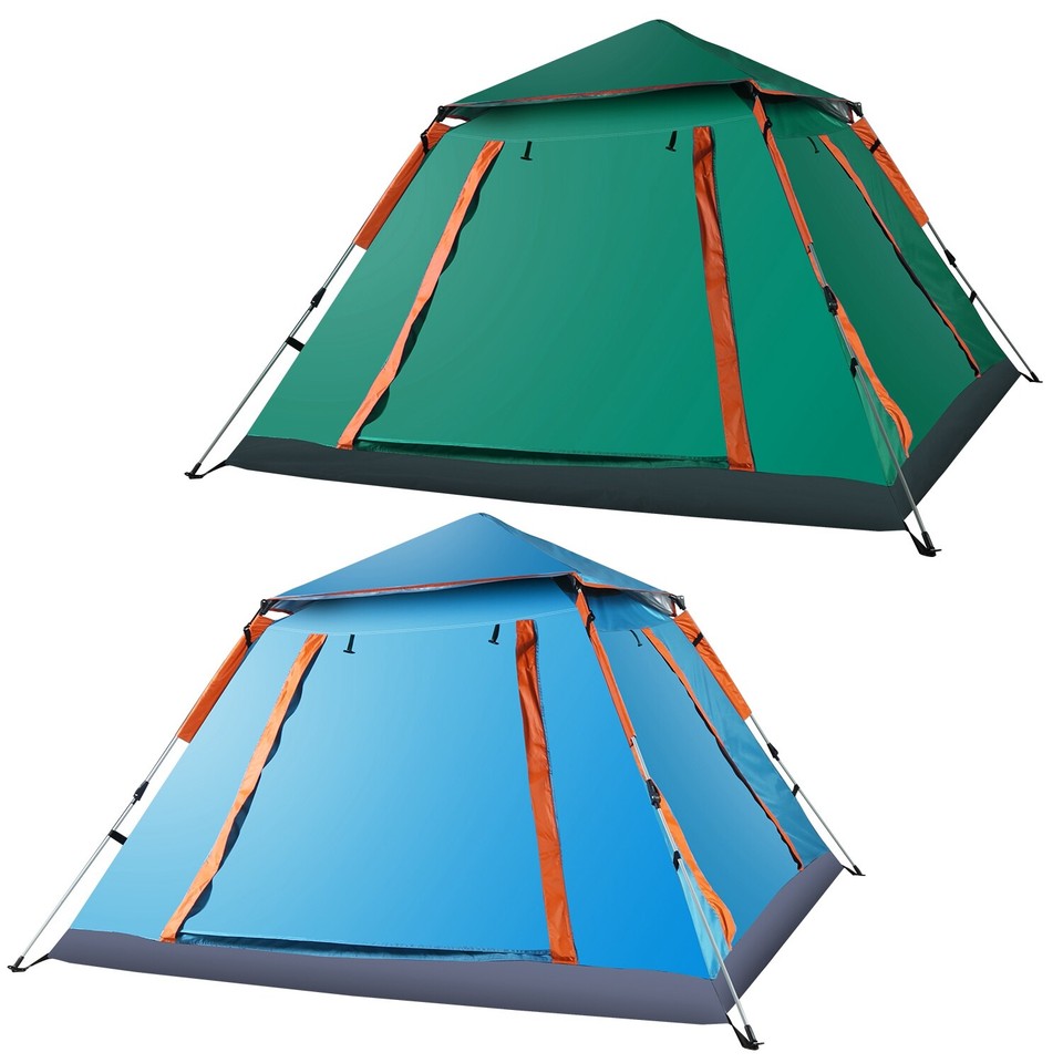 2-3 People Automatic Instant Pop Up Tent Camping Hiking Outdoor ...
