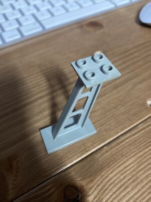 Vintage Lego 4476b Old Grey Stanchion 2x4x5 Support Stand Part Classic ...