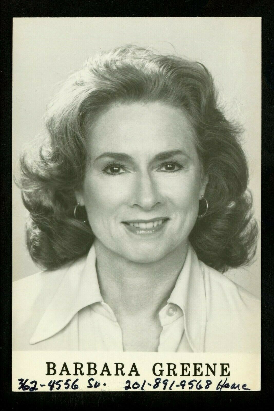 Movie / TV Star Cinema real photo postcard RPPC Head Shots Barbara ...