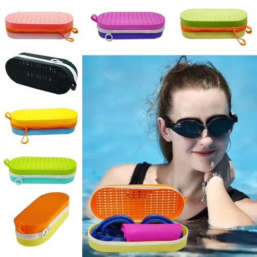 Silicone Swimming Goggles Storage Box Breathable Myopia Glasses Case ...