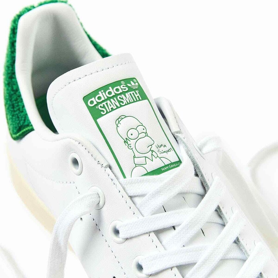 adidas Stan Smith The Simpsons Homer Simpson Men's Sneakers Off White ...