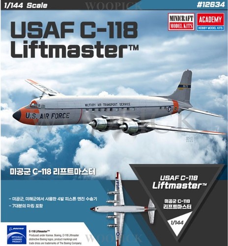 Academy 1/144 USAF C-118 Liftmaster US Air-force Aircraft Model kit Toy ...