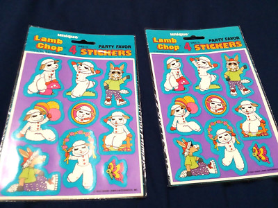 2 PACKS Vintage Lambchop Stickers Sheets TOTAL OF 8 SHEETS OF STICKERS ...