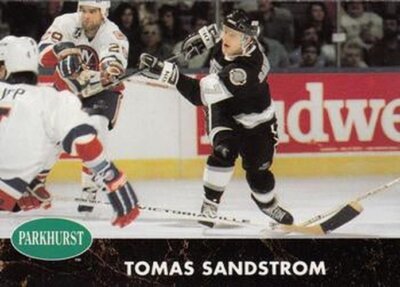 #70 Tomas Sandstrom - Los Angeles Kings - 1991-92 Parkhurst Hockey | eBay