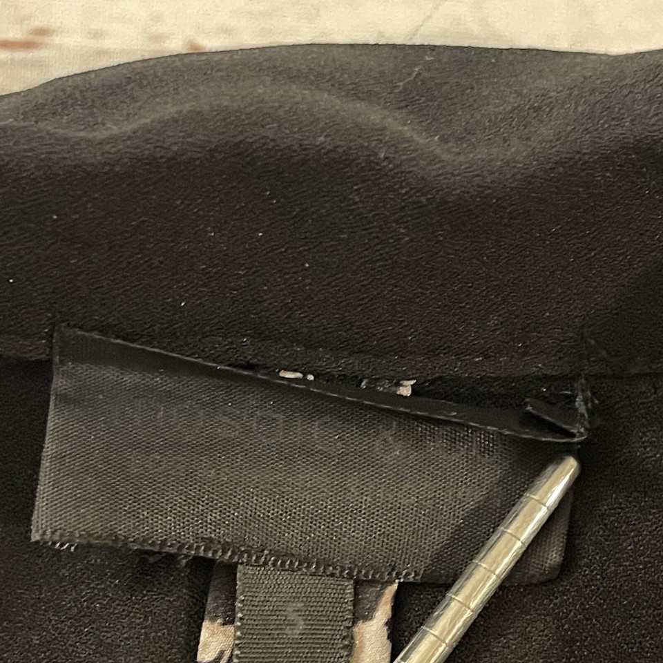 Mosaic & Co Leopard Print Cuff Jacket Blazer Color Black Womens Size ...