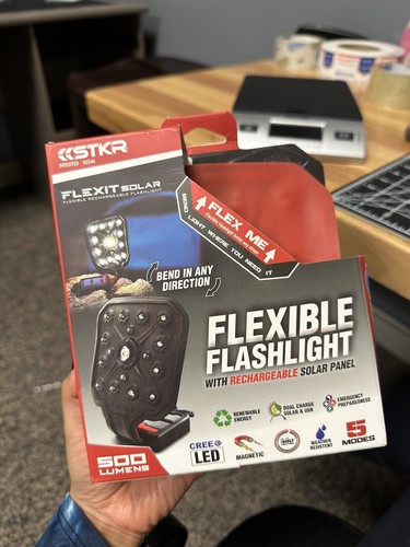 STKR Racing Flex It Solar Light 00346/Flexible Flashlight/500 Lumens | eBay