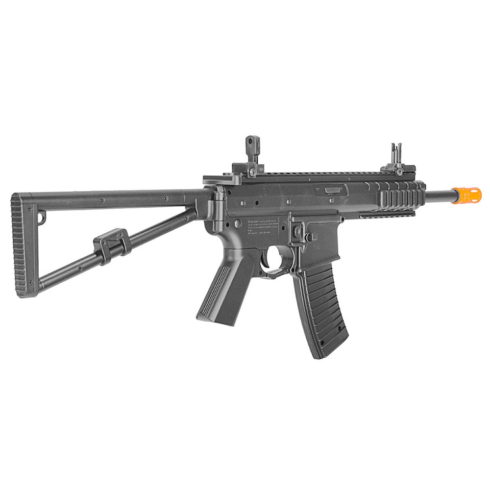 BBTac M307F PDW Airsoft Gun Spring Powered Rifle Double Eagle Black ...