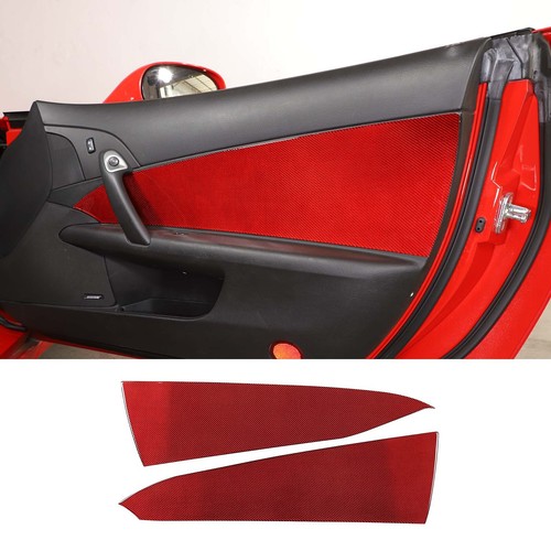 Red Carbon Car Interior Door Panel Large Panel Sticker For Corvette C6 ...