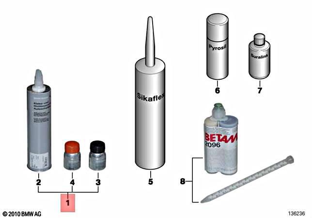 Genuine BMW MINI BMW I Repair Kit Window Glass Cold 1 Hour 83192289285 ...