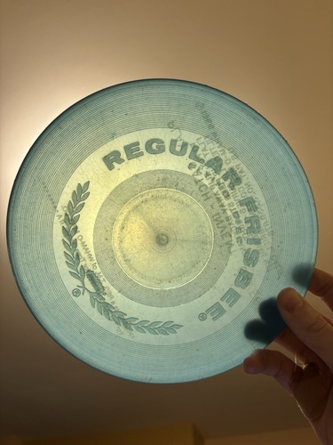 Vintage 1966 Original Frisbee Rare Teal/Blue Color Flying Disc Wham-O ...