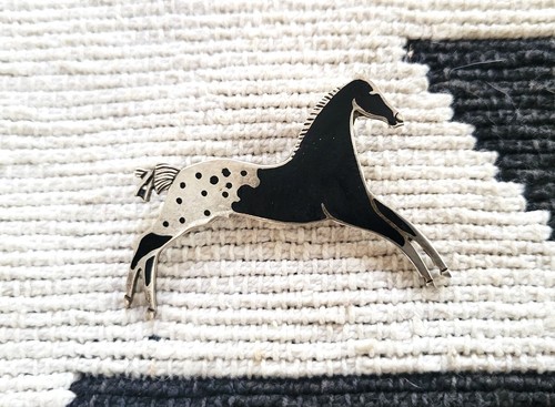 RARE Andersen Kee Appaloosa Horse Brooch Native American Navajo ...