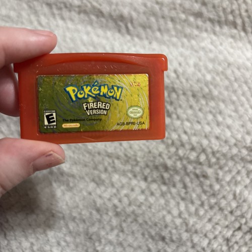 Pokemon FireRed Version Nintendo Gameboy Advance Authentic Cartridge ...