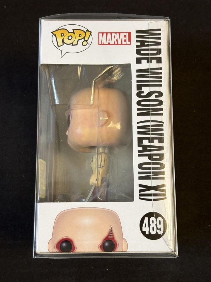 FUNKO POP MARVEL 489 WADE WILSON WEAPON XI BOBBLE HEAD EXCLUSIVE W ...