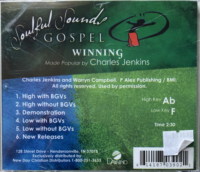 Daywind Soulful Sounds Gospel Accompaniment tracks: "Sp thru Y" Third ...
