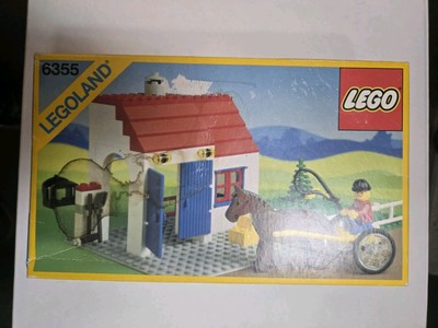 New Vintage Lego 6355 Lego Land Town System Derby Trotter NIB (damaged ...