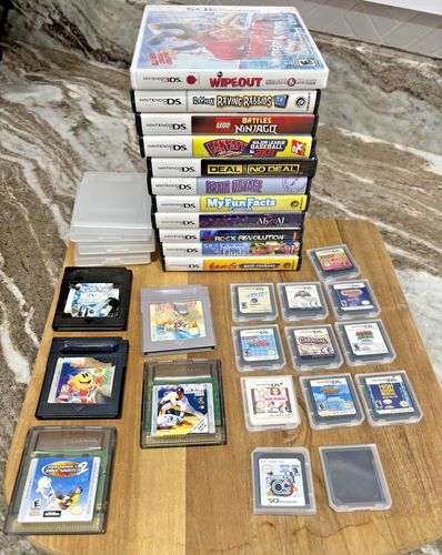 Nice Lot of 28 different Nintendo DS, 3DS, GameBoy, and GameBoy Color ...